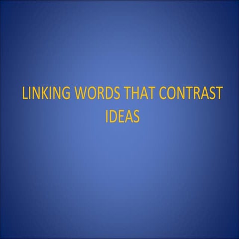 Linking words | PPT