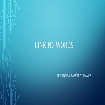 Linking words | PPTX