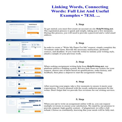 Linking Words, Connecting Words Full List And Useful Examples 7ESL | PDF