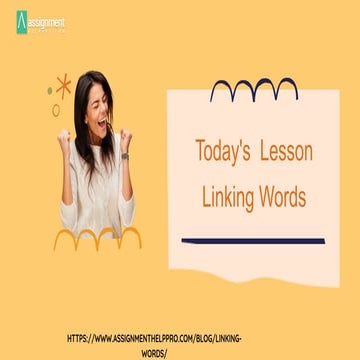 linking words ppt Australia | PPT