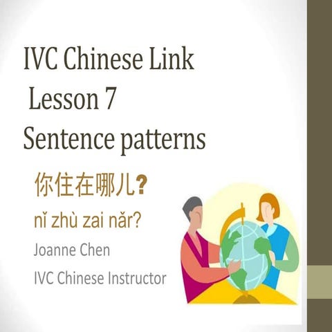 Chinese Link Textbook lesson 7 sentence patterns | PPTX