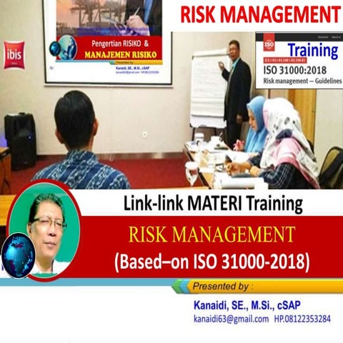 Link-Link MATERI Training "RISK MANAGEMENT" (Based-on ISO 31000-2018 ...