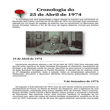 O antes e o depois do 25 de Abril | PPT