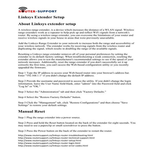 Linksys Extender Setup Pdf 1512
