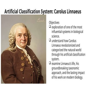 Linnaeus classification with details of history and | PPTX