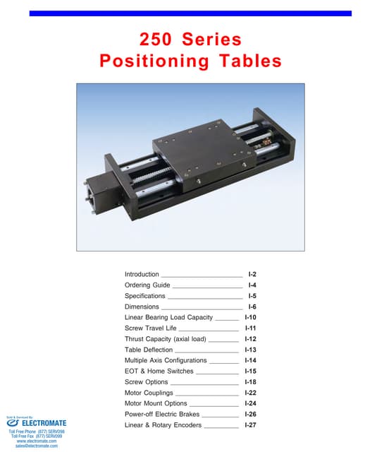 Lintech round rail_bearings_specsheet | PDF