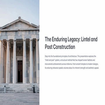 Post lintel structre | PDF