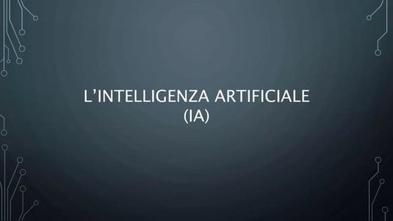 Intelligenza artificiale | PDF