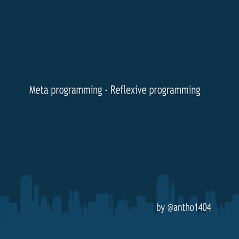 Meta programming | PPT