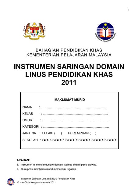 Instrumen contoh bm penulisan | PDF