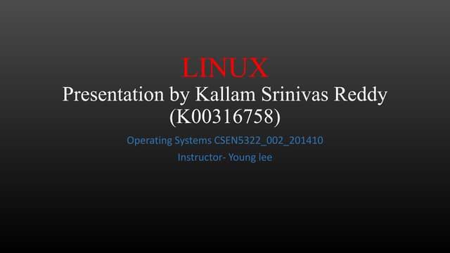 Linux Ppt 0926