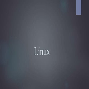 Linux Pptx Operating Systems Computer Software And Applications