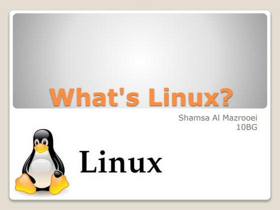 Linux and SUSE | PPT