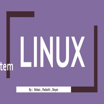 Linux PPT | PPT