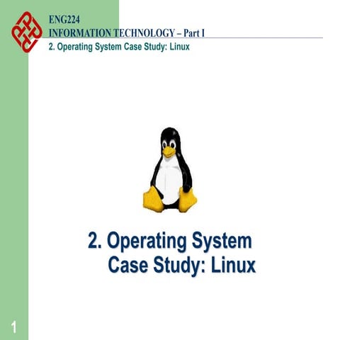 How to Operating OS System. Case Study: Linux | PPT
