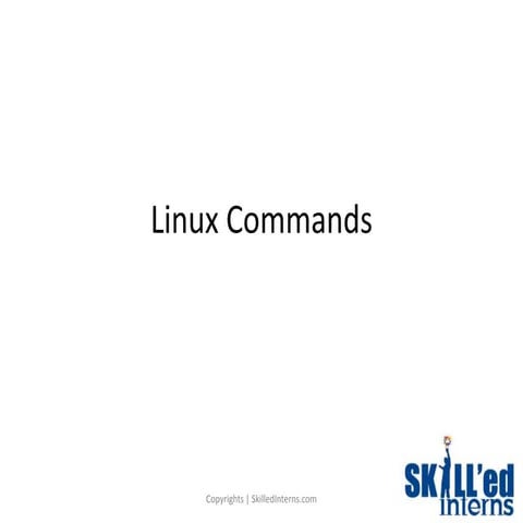 Linux commands | PPT