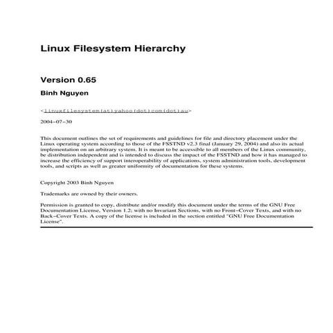 Linux Filesystem Hierarchy Pdf