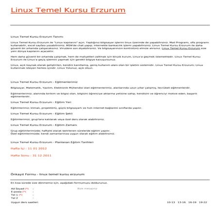 Linux temel-kursu-erzurum | PDF
