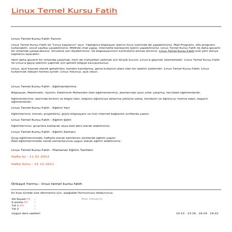 Linux temel-kursu-fatih | PDF