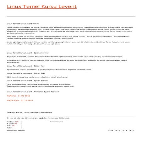 Linux temel-kursu-levent | PDF