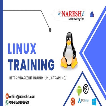 Linux Training in Hyderabad|Linux course in Nareshit | PDF