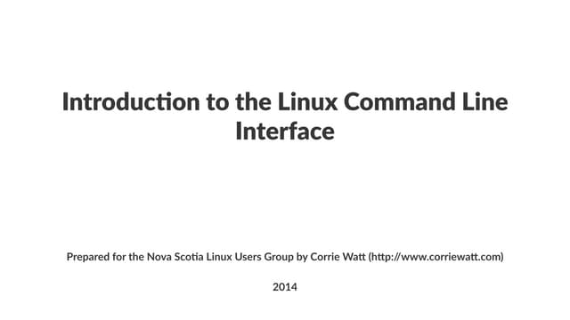 The Linux Command Line For Total Beginners | Ppt