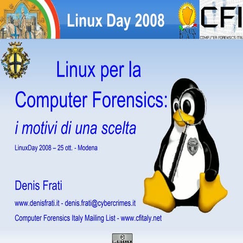 CAINE una distribuzione GNU/Linux per la computer forensics | PDF