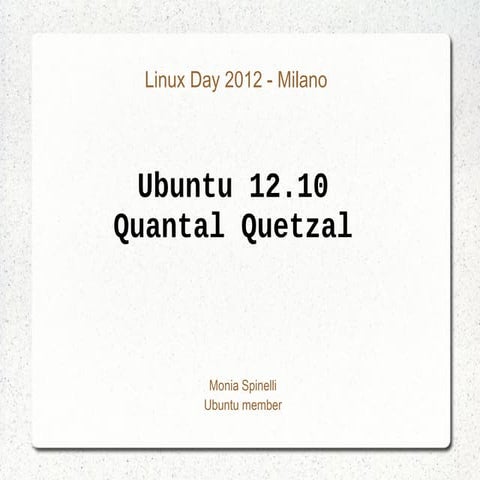 Linux Day 2012 a Milano | PPT
