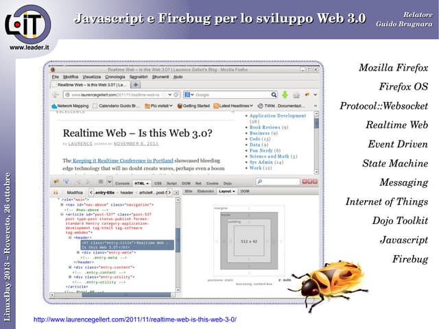 Javascript e Firebug per lo sviluppo Web 3.0 | PPT Javascript e Firebug per lo sviluppo Web 3.0 | PPT