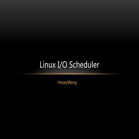 Linux I/O Scheduler | PDF