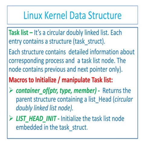 Data Structures Used In Linux Kernel Pptx Operating Systems Computer Software And Applications