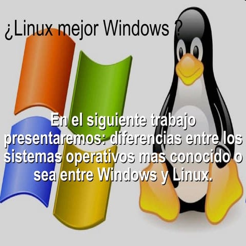 Diferencias Y Semejanzas De Windows Y Linux Youtube