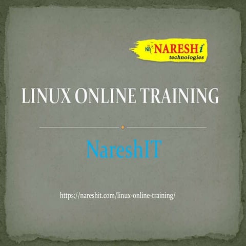 LINUX ONLINE TRAINING. | PPTX | Operating Systems | Computer Software ...