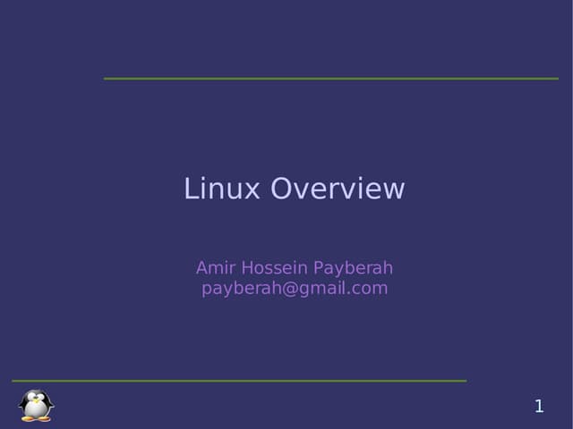 Linux operating system ppt | PPTX