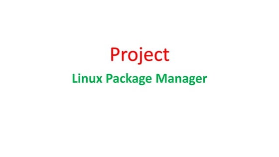 COMO INSTALAR PROGRAMA NO LINUX | PPT