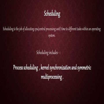 Linux Scheduling And Input And Output Ppt 2299
