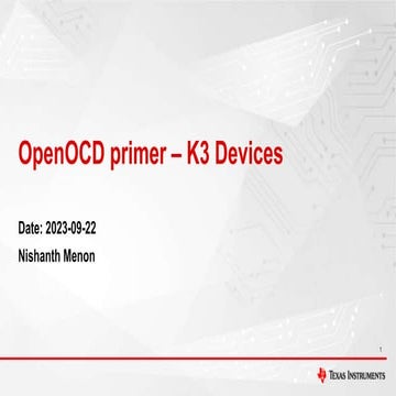 OpenOCD-K3 | PPTX