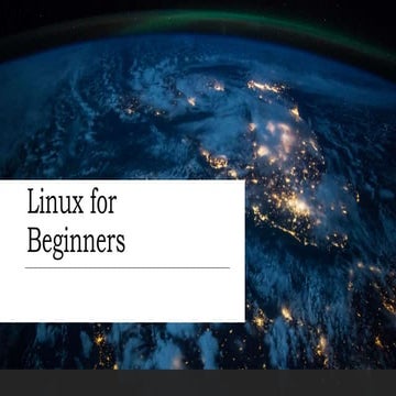 Linux for Beginners | PPT