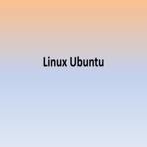 Ubuntu | PPTX