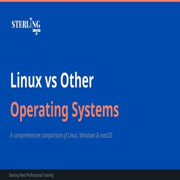Comparing the Three Major Operating Systems: Linux, Windows & macOS | PPTX