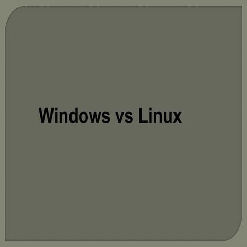 Linux vs windows XP | PDF