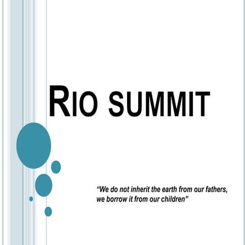 Rio summit | PPTX
