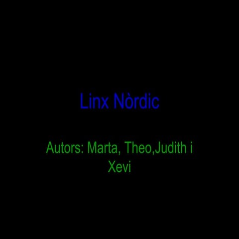 Linx nòrdic | PPT