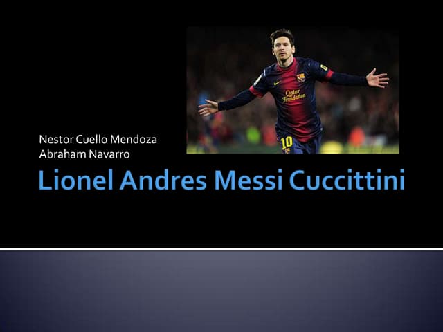 Presentation on Lionel Messi | PPT