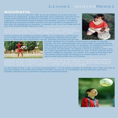 Biografia Lionel Messi | DOCX