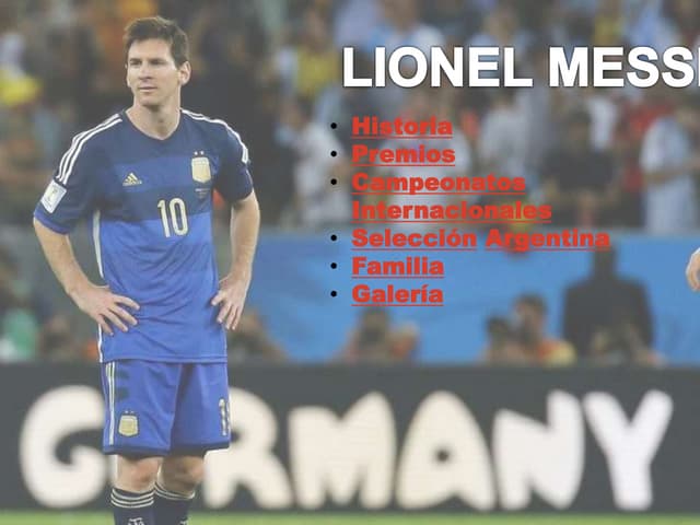 Presentation on Lionel Messi | PPT
