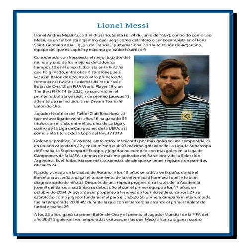 Lionel messi | DOCX