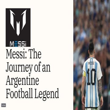 Presentation on Lionel Messi | PPT