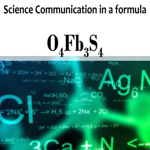 The Basics of Science Communication - in a formula | PDF
