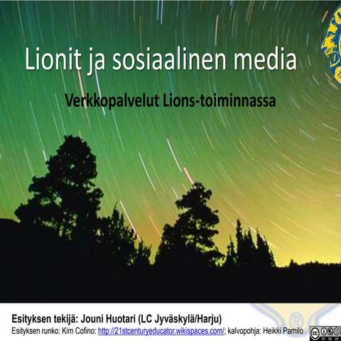 Lionit & sosiaalinen media | PPTX
